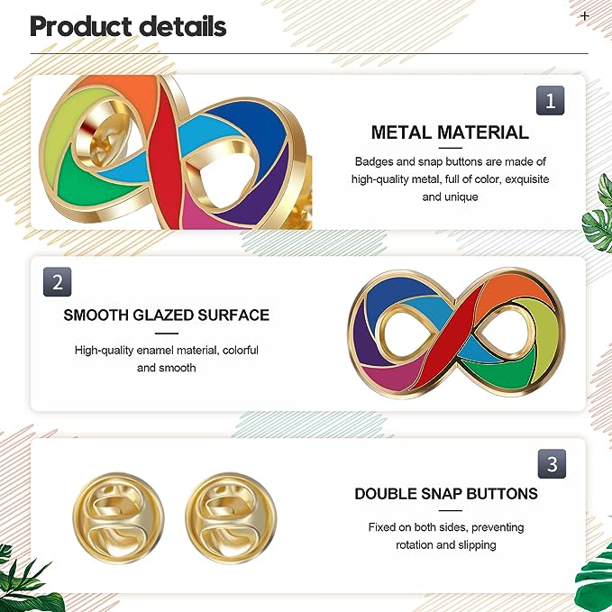 Infinity Neurodivergent Lapel Pin – autisticandloved